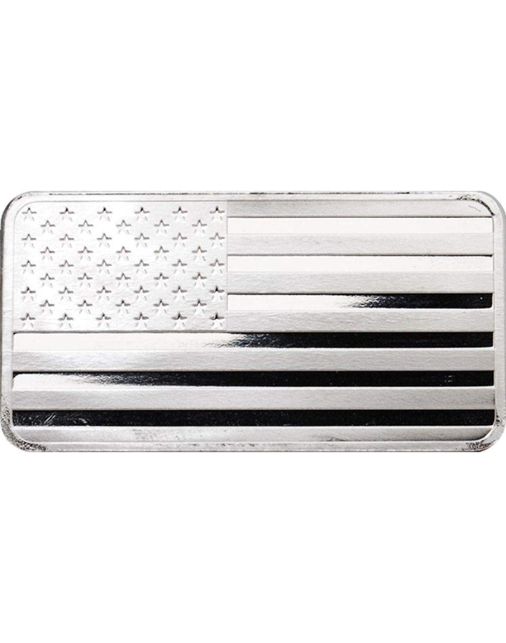 10 OZ AMERICAN FLAG SILVER BAR