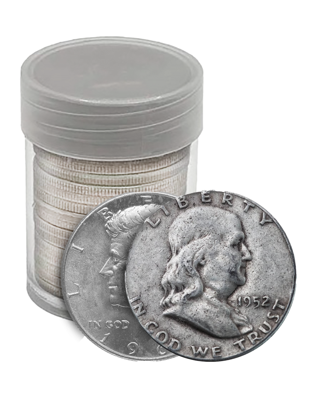 $10 Face Value Roll of 90% Silver Half Dollars
