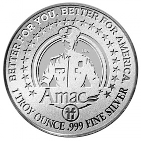 2025 1 oz AMAC First Responders Police Silver Round